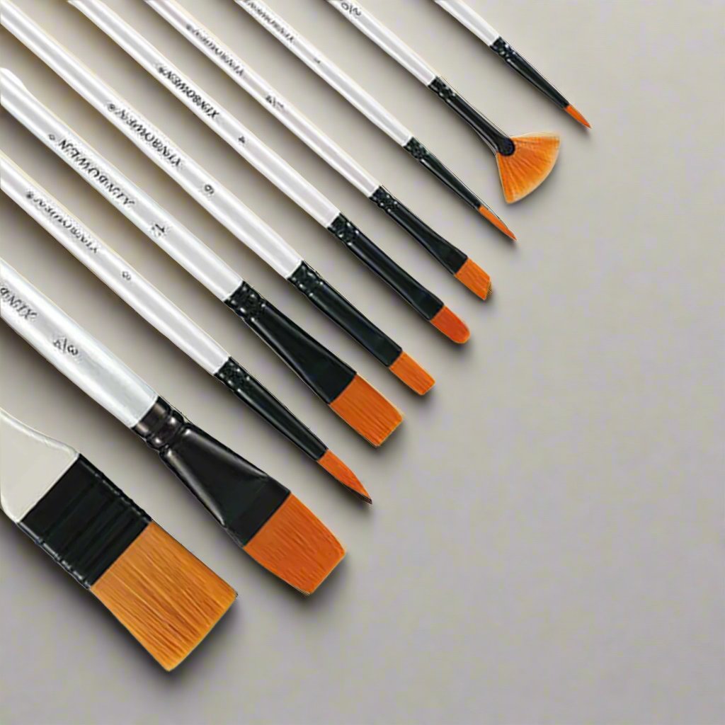 Pack of 10 High-Quality Artist Brushes for Painting, Designing, and De ...